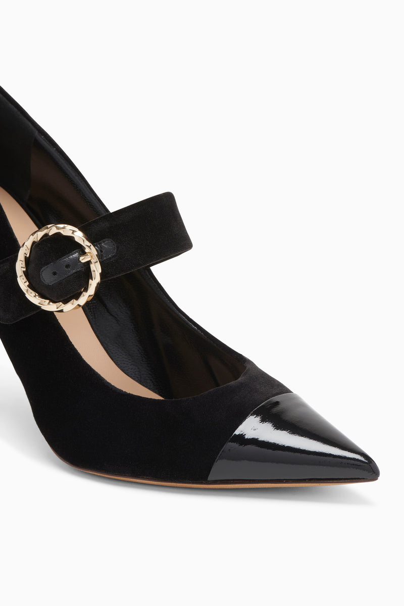 Kiki Heel - Noir Black Velvet Pump - Ulla Johnson