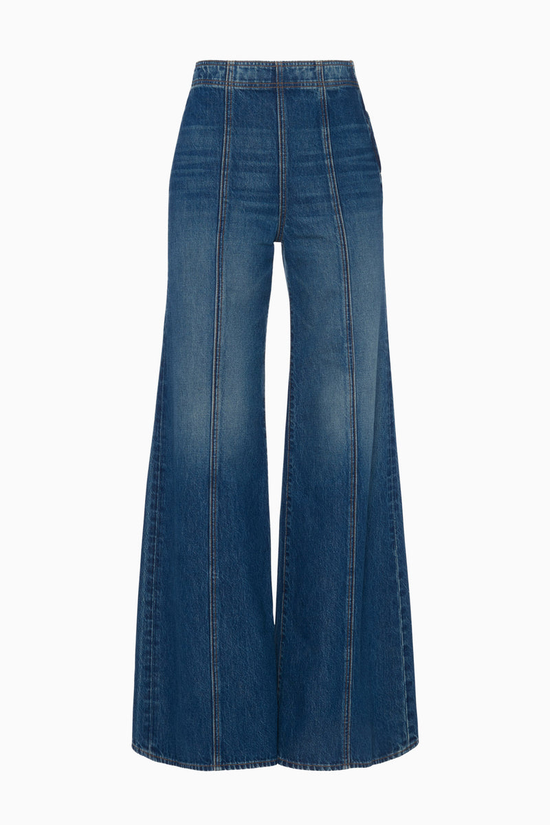 The Bianca Jean - Nile High Rise Wide Leg Flare Jean - Ulla Johnson