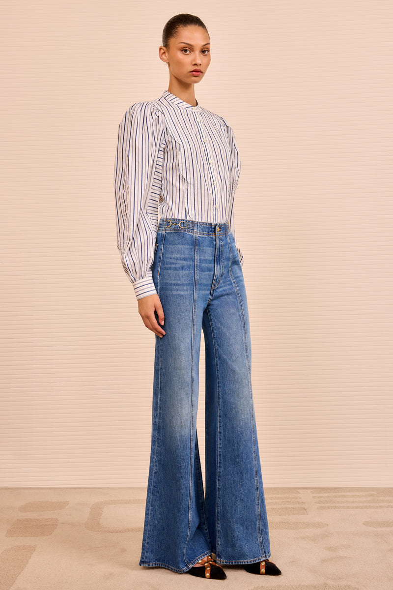The Delphine Jean - Danube High Rise Wide Leg Jean - Ulla Johnson