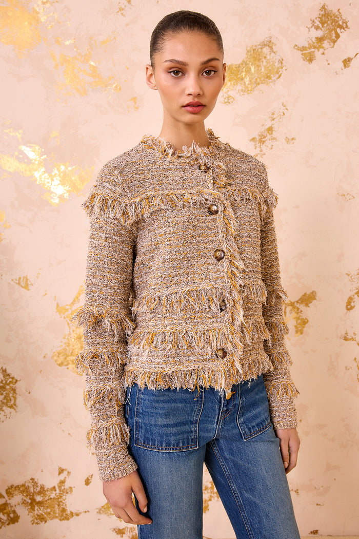 Gita Knit Tweed Jacket - Helios Tweed Knit Jacket - Ulla Johnson