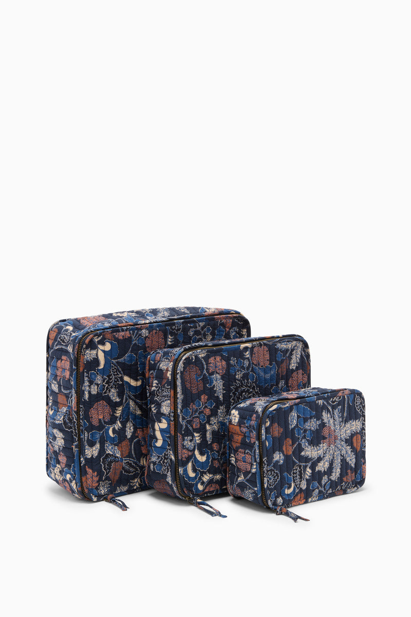 Packing Cubes - Moonlight Floral Cotton Packing Cubes - Ulla Johnson
