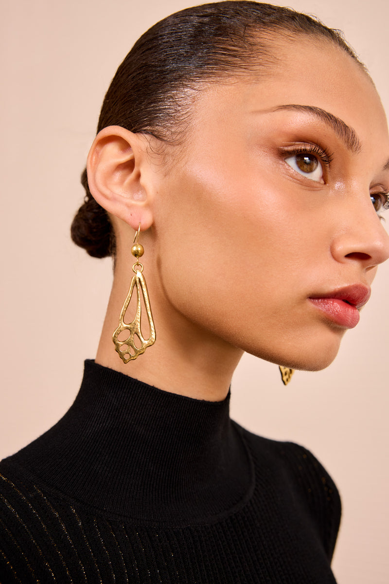 Shell Drop Earring - Brass - Ulla Johnson