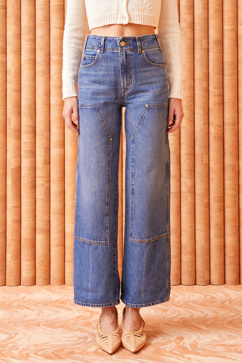 The Olympia Jean - Danube Carpenter-Style Denim Jeans - Ulla Johnson