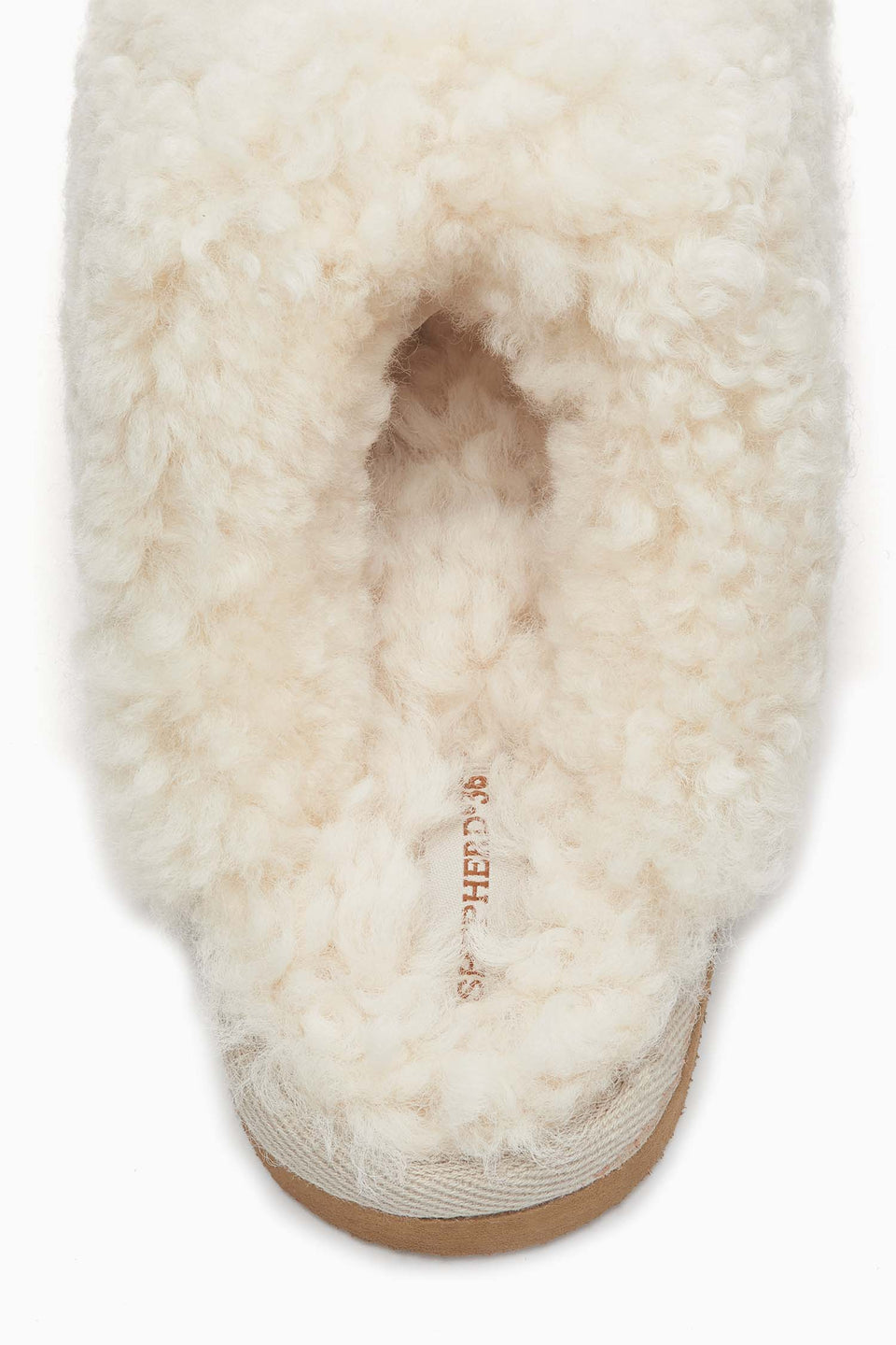 Jenny Slipper - Creme White Shearling Slipper - Ulla Johnson